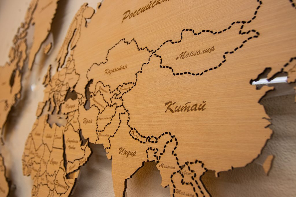 Деревянная карта Мира - серия Standard | Wooden Print